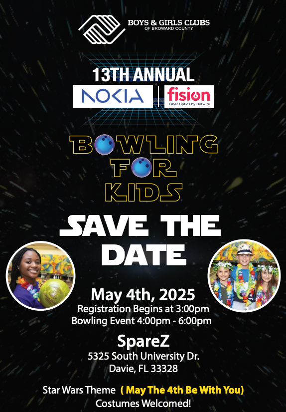 May the 4th Be With You! Bowling for Kids - Boys & Girls Clubs of ...